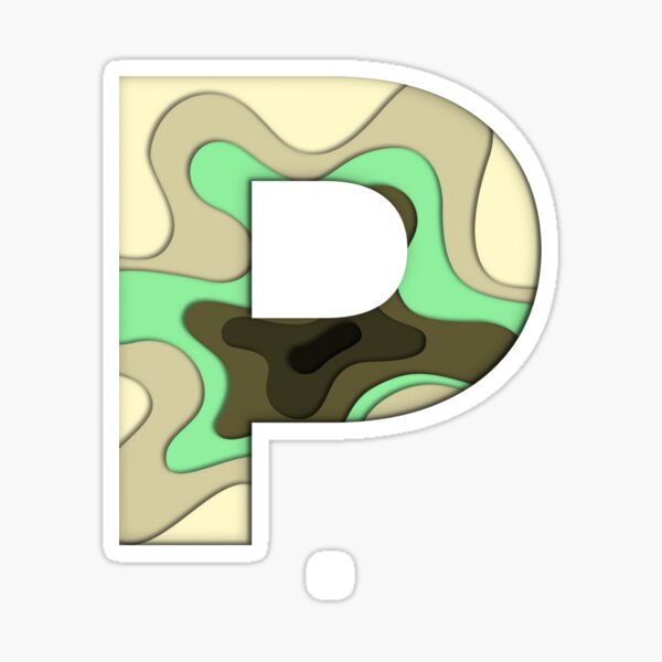 "Letter P" Sticker for Sale by ART-Homes | Redbubble