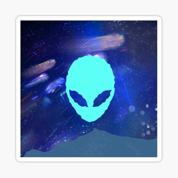 "Alien Logo" Sticker by Deneese | Redbubble