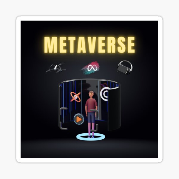 "The Metaverse" Sticker for Sale by fhodgson | Redbubble