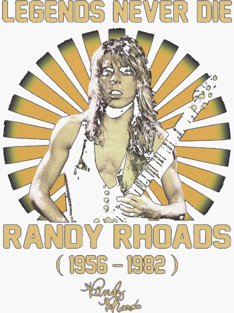 "Randy Rhoads 1956-1982 " Sticker by Finn-GX | Redbubble