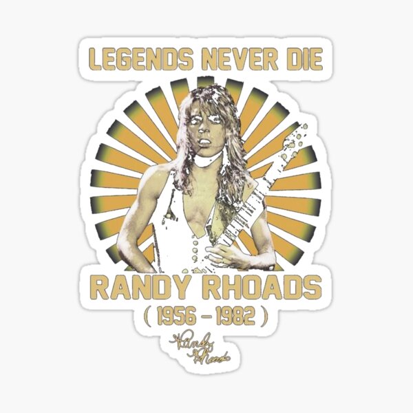 "Randy Rhoads 1956-1982 " Sticker by Finn-GX | Redbubble