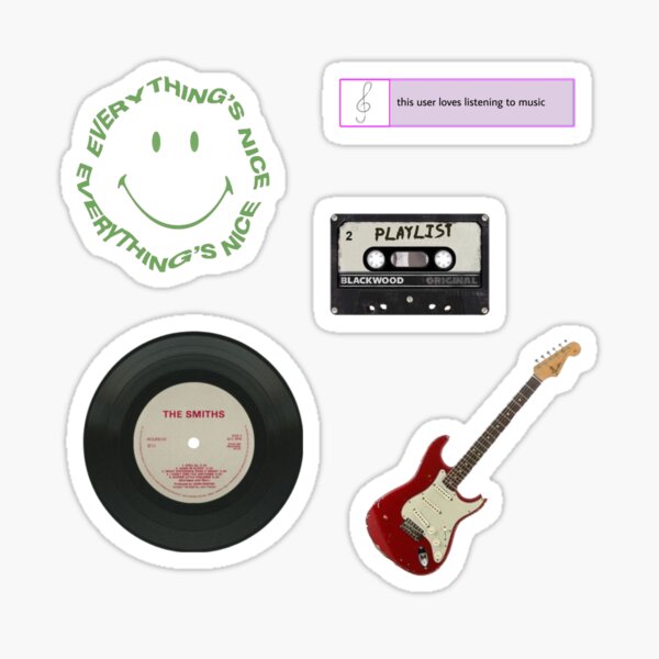 "music sticker pack" Sticker by 0xonlythebravex | Redbubble