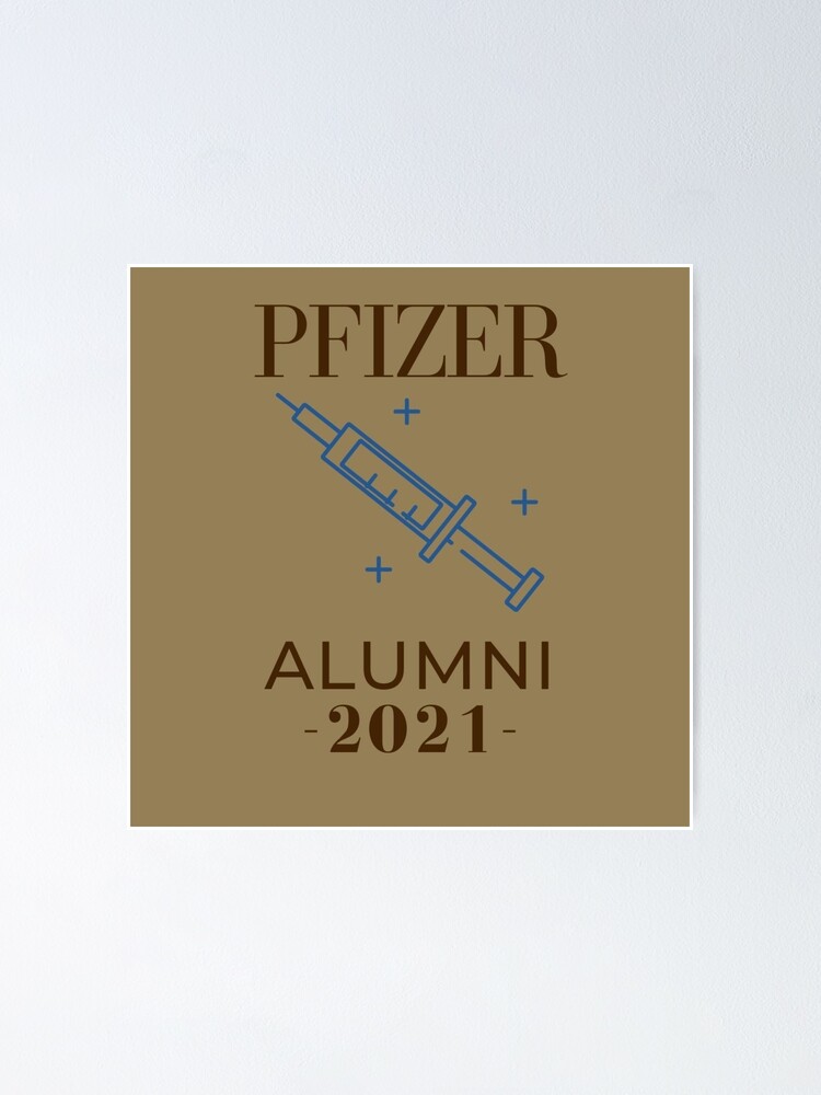 "Pfizer Alumni 2021 logo " Poster for Sale by BeatrxiLilly | Redbubble