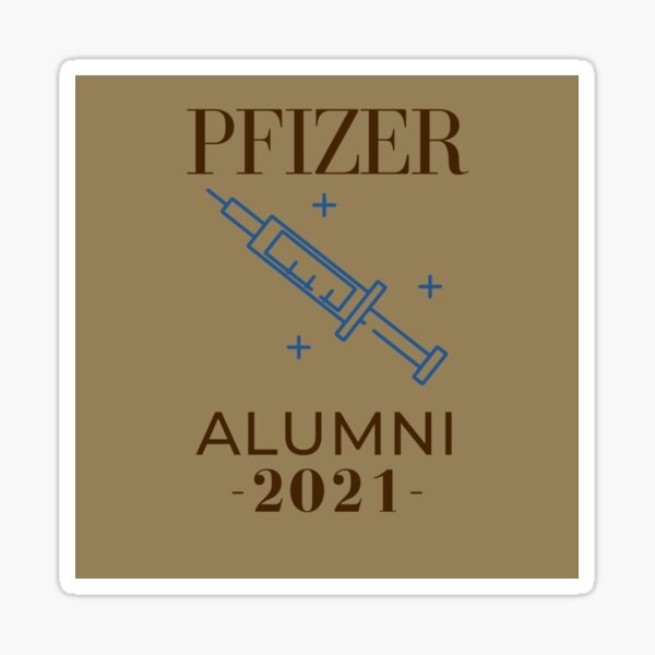 "Pfizer Alumni 2021 logo " Sticker for Sale by BeatrxiLilly | Redbubble