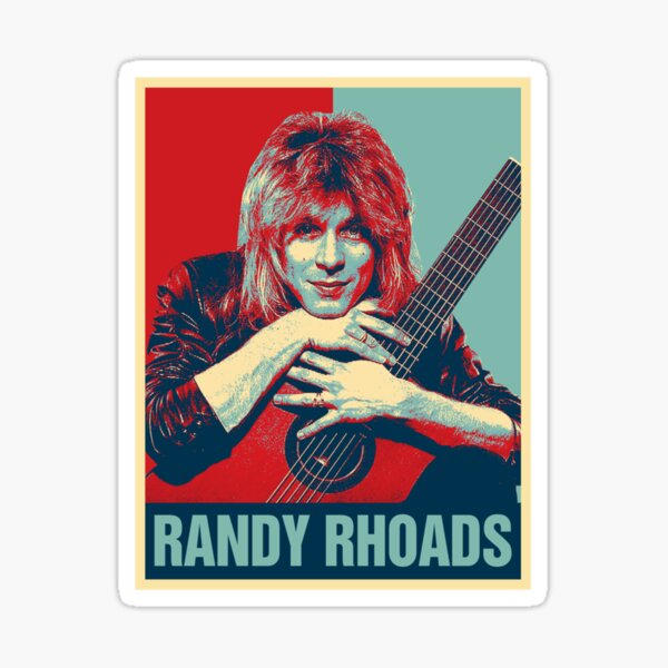 "Retro Hope Style Randy Rhoads " Sticker for Sale by Finn-GX | Redbubble