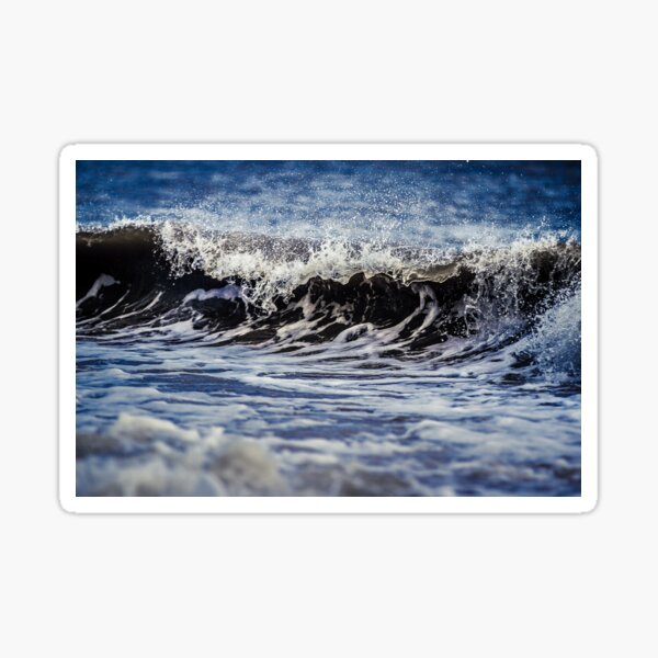 "blue sea wave" Sticker by RKFashionDesign | Redbubble