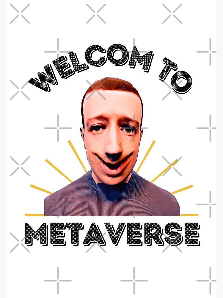 "creepy mark zuckerberg metaverse memes" Art Print by freestylestore ...
