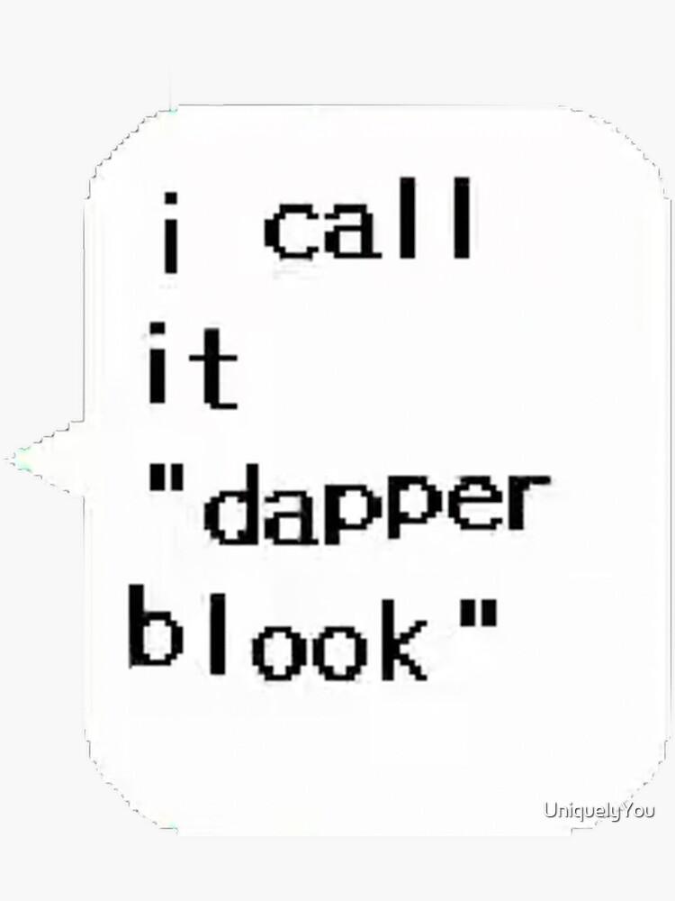 "napstablook "i call it 'dapper blook'"" Sticker for Sale by ...