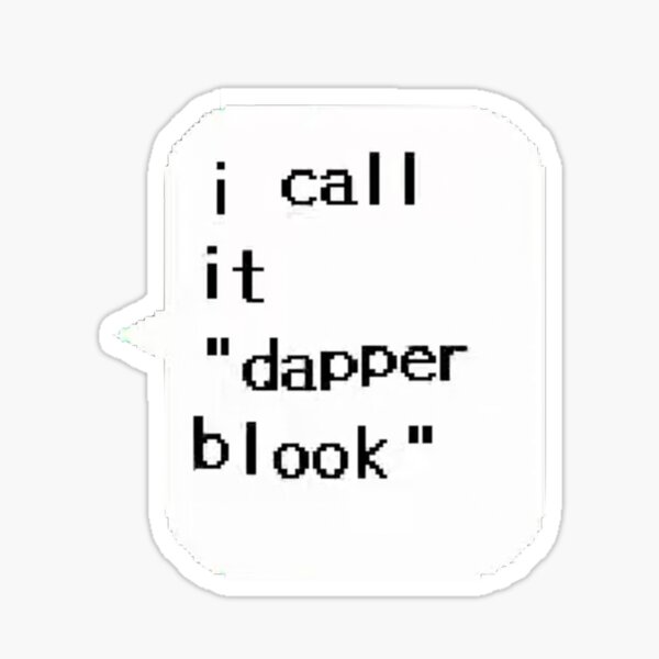 "napstablook "i call it 'dapper blook'"" Sticker for Sale by ...