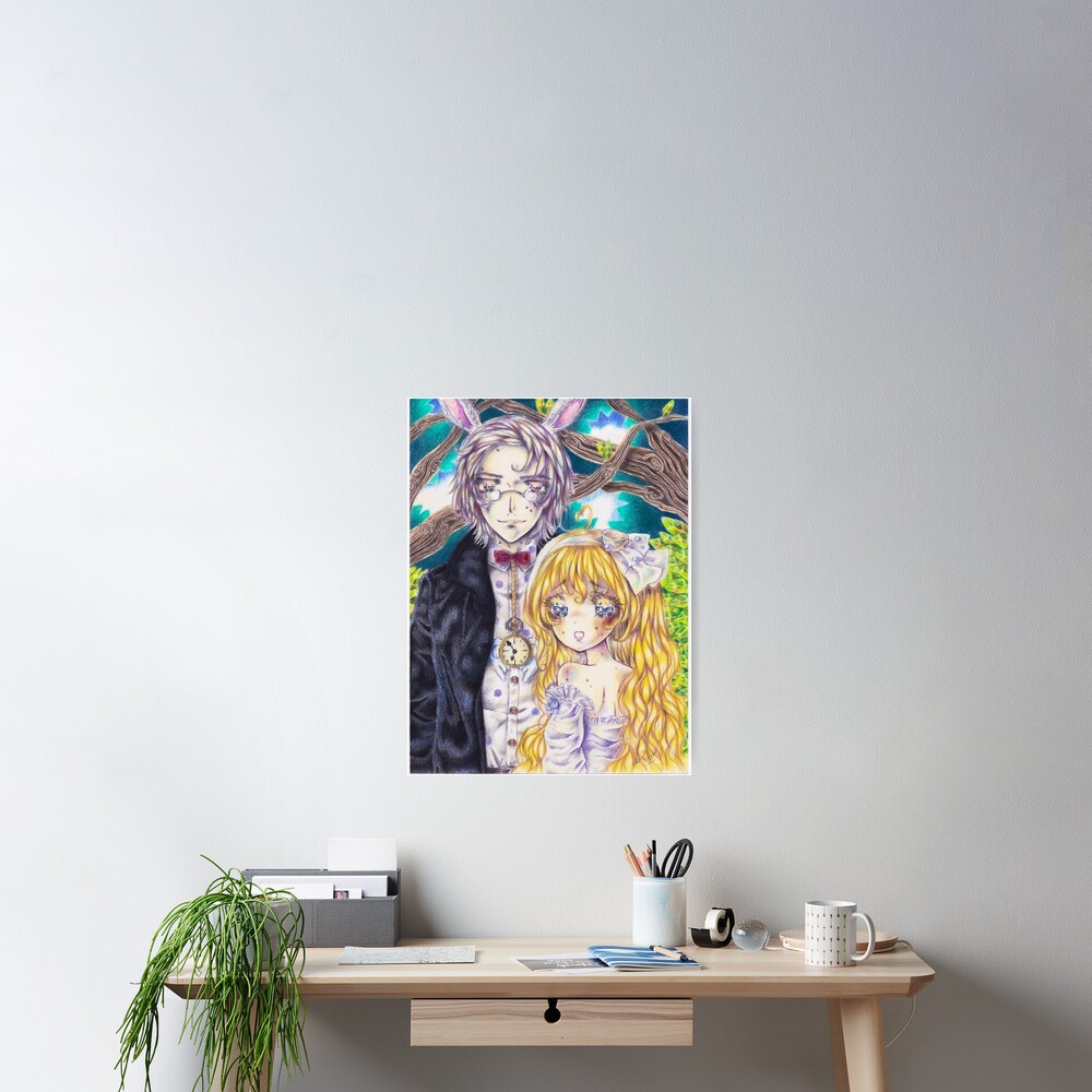 "alice and mr rabbit" Poster for Sale by AnyelicalLove | Redbubble