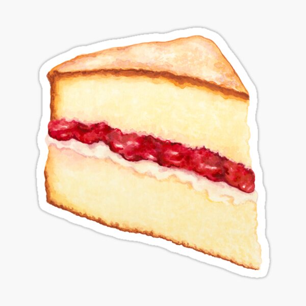"Victoria Sponge Cake Pattern" Sticker for Sale by Kelly Gilleran ...