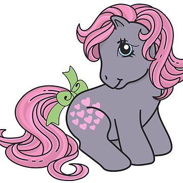 "My little pony pink g1 vintage retro 80s 90s nostalgia sticker ...