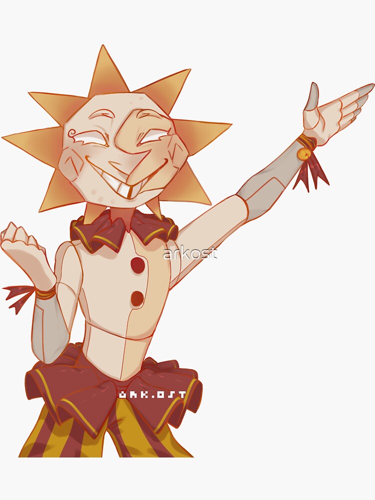 "Sun FNAF SB" Sticker for Sale by arkost | Redbubble