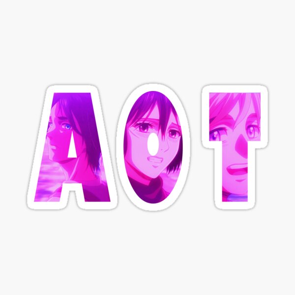 "Eren, Armin and Mikasa AOT" Sticker by Hunter-Wolfman | Redbubble