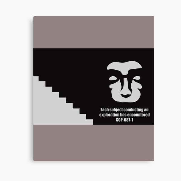 "SCP Foundation SCP-087-1" Canvas Print for Sale by Yu-u-Ta | Redbubble