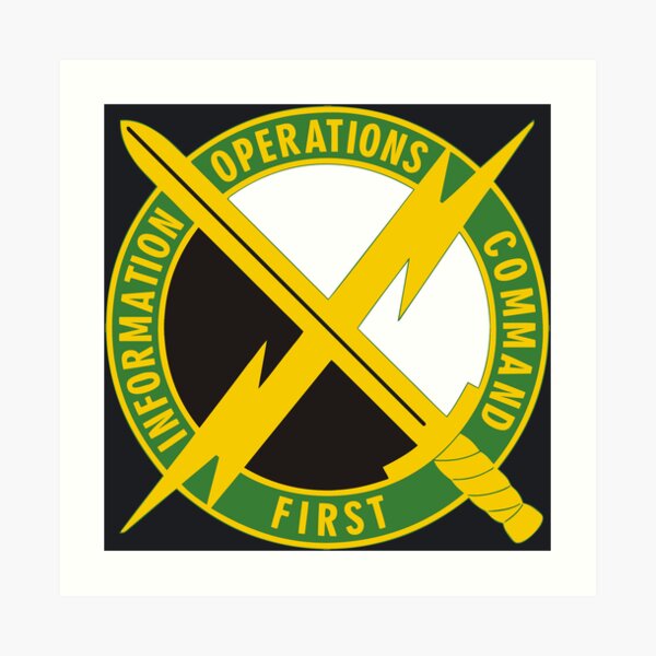 "1st Information Operations Command (Land) - US Army" Art Print by ...
