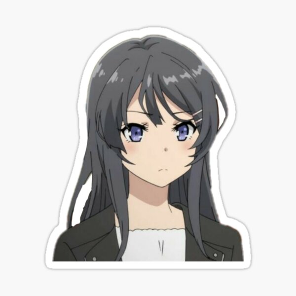 "Mai Sakurajima" Sticker for Sale by MrPiePia | Redbubble