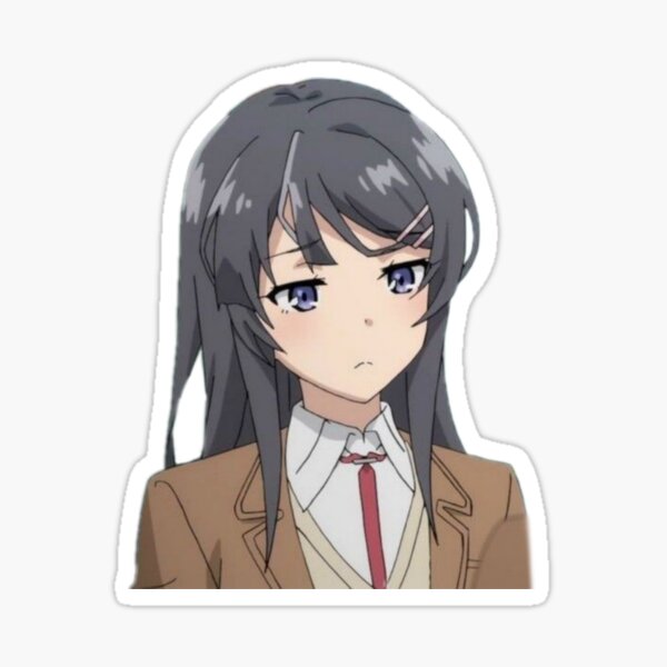 "Mai Sakurajima" Sticker for Sale by MrPiePia | Redbubble