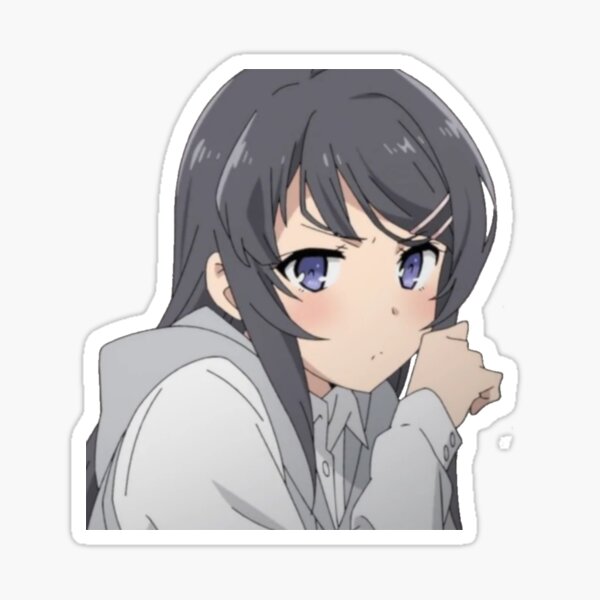"Mai Sakurajima" Sticker for Sale by MrPiePia | Redbubble