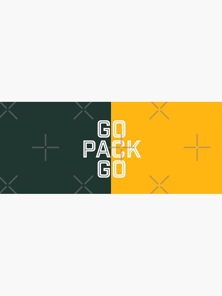 "GO PACK GO" Sticker for Sale by OnTargetSports | Redbubble