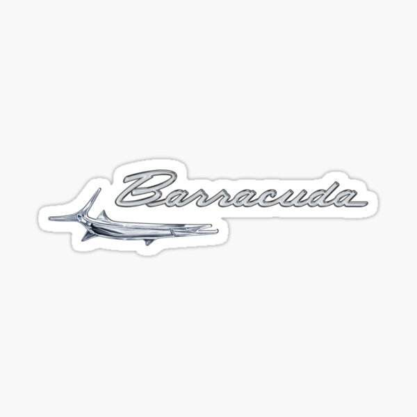 "Barracuda Emblem" Sticker for Sale by hotrodz | Redbubble