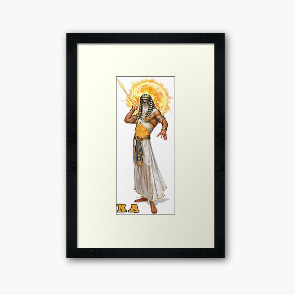 Lámina enmarcada «Ra, deidades del Antiguo Egipto Ra Aton Amon, el ...