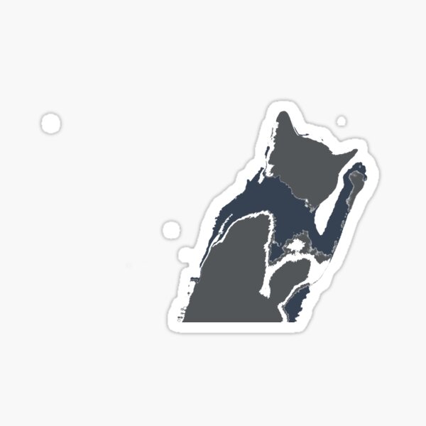 "Loki the cat" Sticker by kifaya | Redbubble