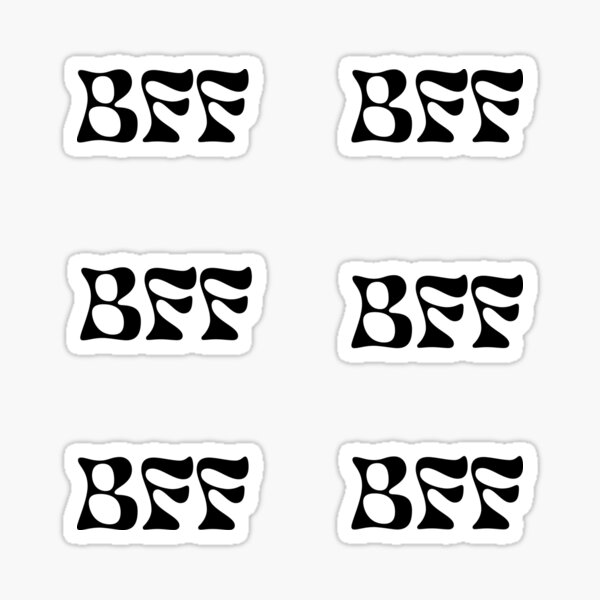 "BFF aesthetic sticker pack" Sticker for Sale by uhhOui | Redbubble