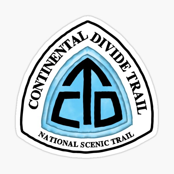 "Continental Divide Trail Watercolor Sign" Sticker for Sale by Nicmunk ...