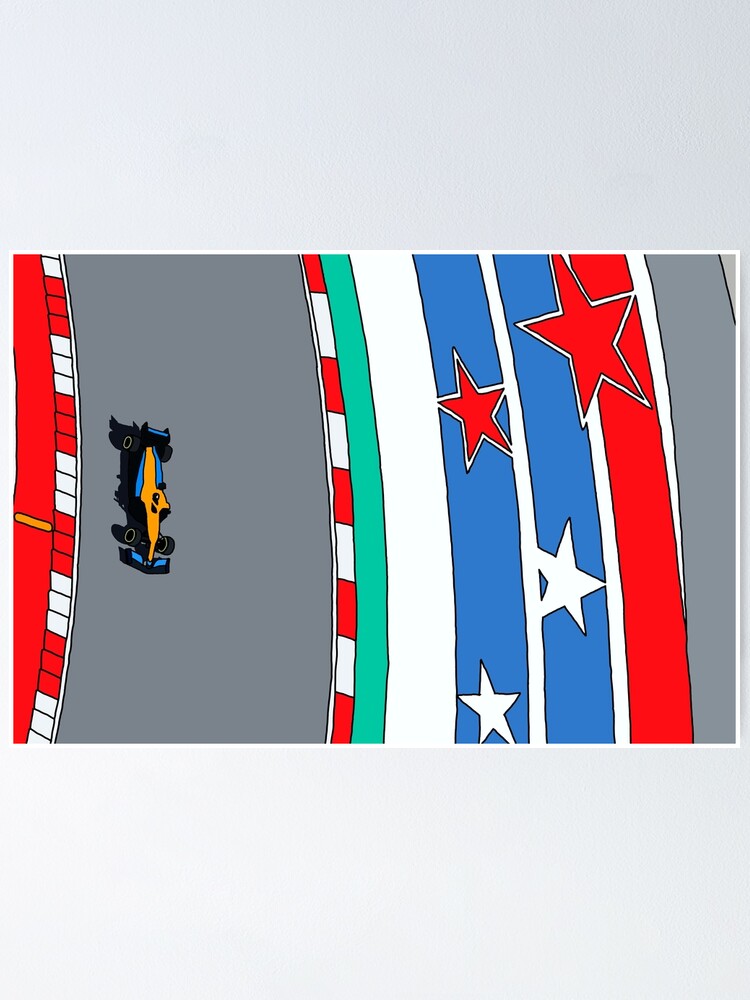 "Mclaren F1 at COTA" Poster for Sale by F1digitalart | Redbubble