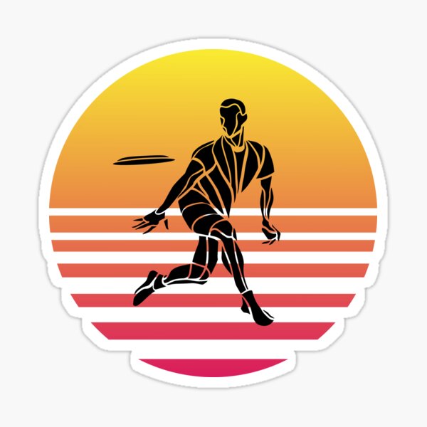 "Ultimate Frisbee Sunset" Sticker by rafagavi44 | Redbubble