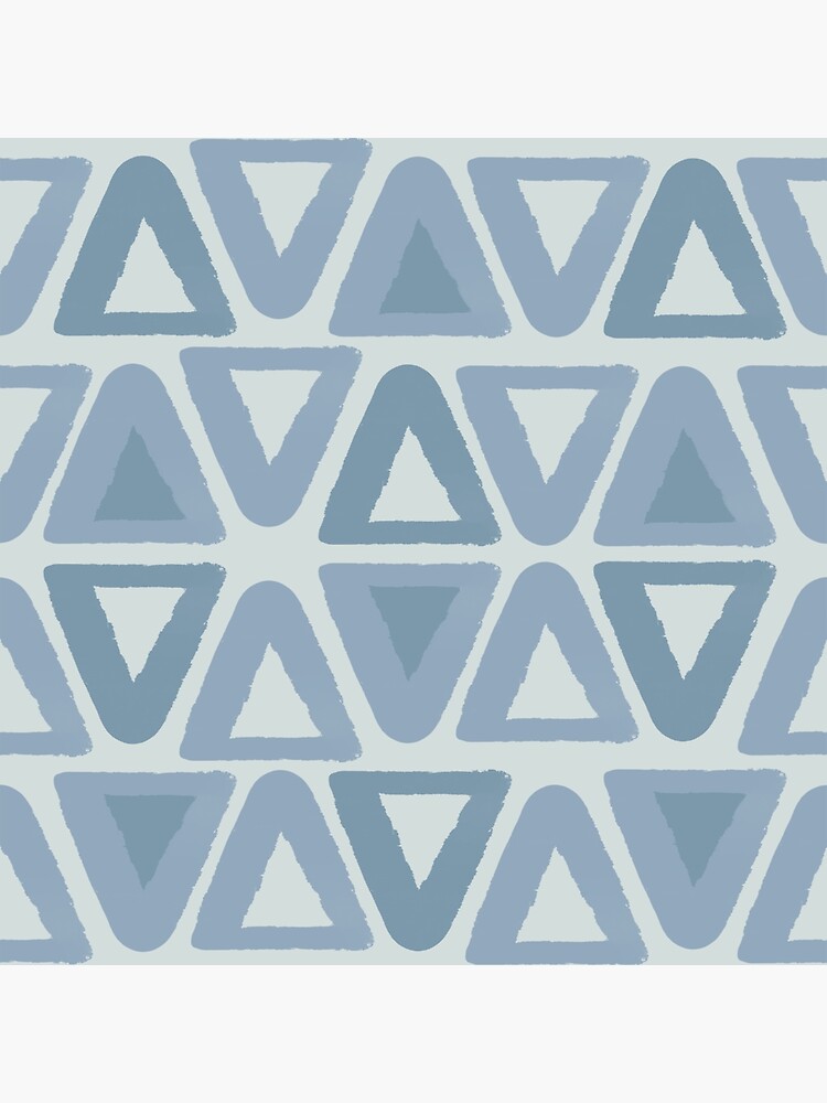 "Light Blue Triangle Shapes Pattern" Poster for Sale by Patternsthetic ...