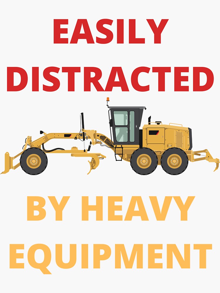 "Motor Grader Operator. Construction Work." Sticker for Sale by Moremon ...