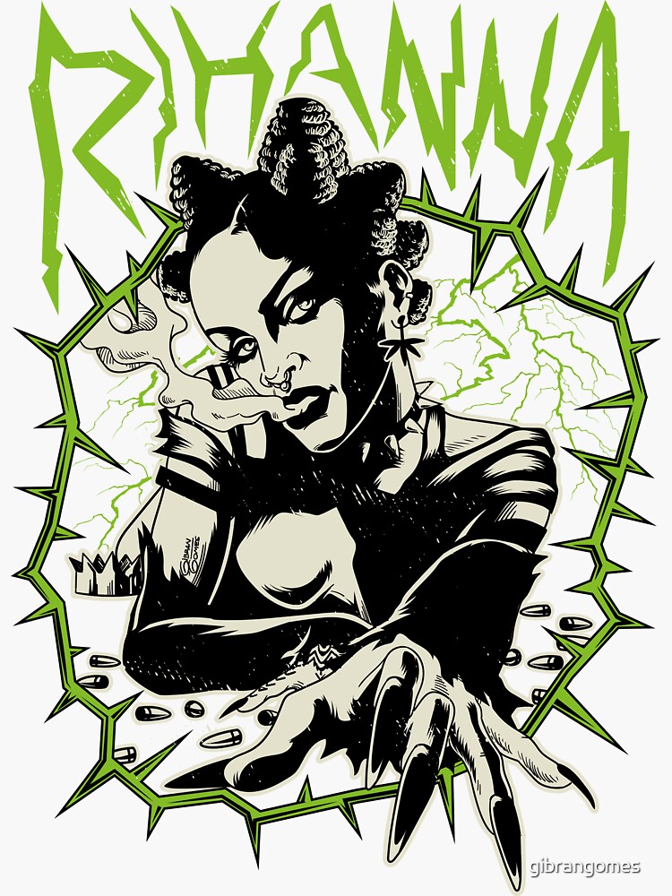 "Riri" Sticker by gibrangomes | Redbubble