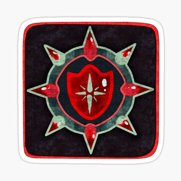 "Spikey Shield" Sticker for Sale by BeastsOfBermuda | Redbubble
