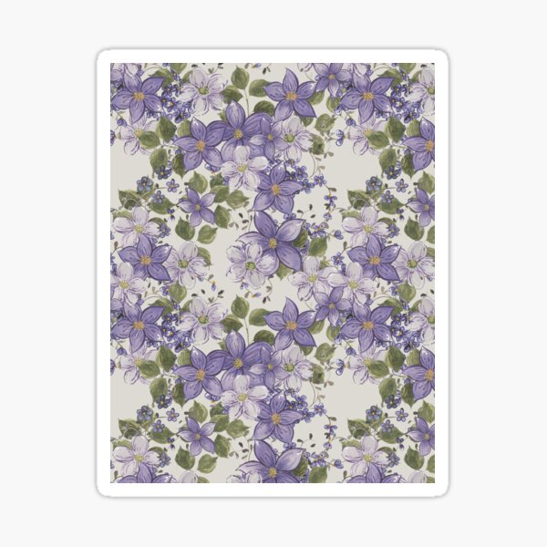 "Periwinkle Love" Sticker by HildegunStudio | Redbubble