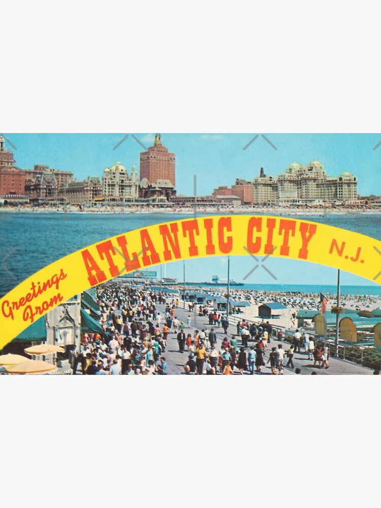"Greetings From Boardwalk Atlantic City" Sticker for Sale by ...