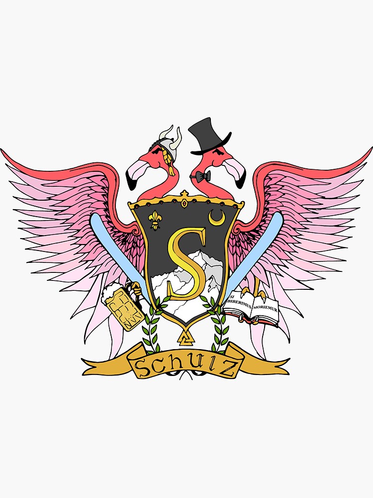 "Schulz Crest" Sticker by aurearias | Redbubble