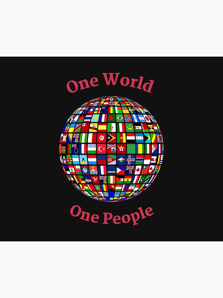 Lámina fotográfica «Diseño de la bandera de One World One People» de ...