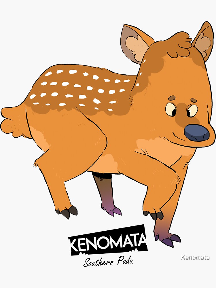 "Southern Pudu" Sticker by Kenomata | Redbubble