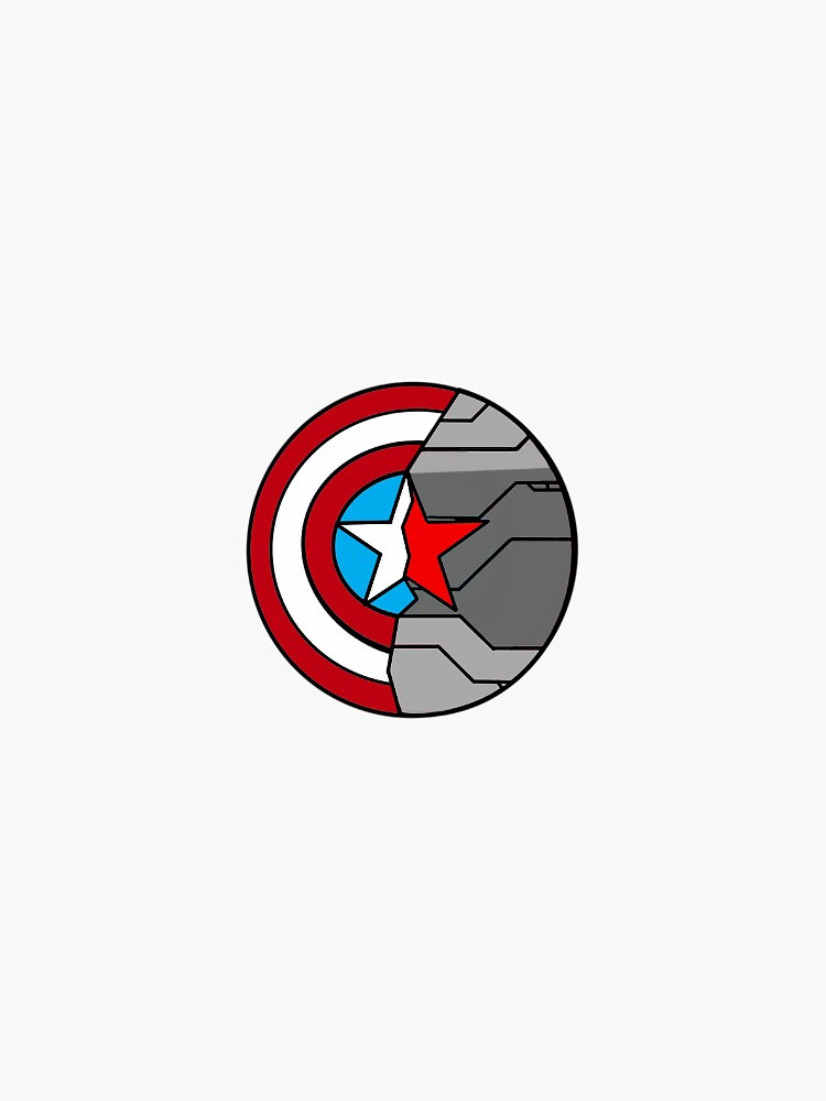 "Stucky shield" Sticker by cbarbou1 | Redbubble