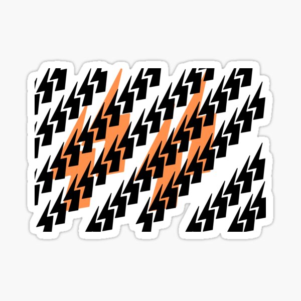 "Zig zag inspired design" Sticker for Sale by STRITCHCRAFTS | Redbubble