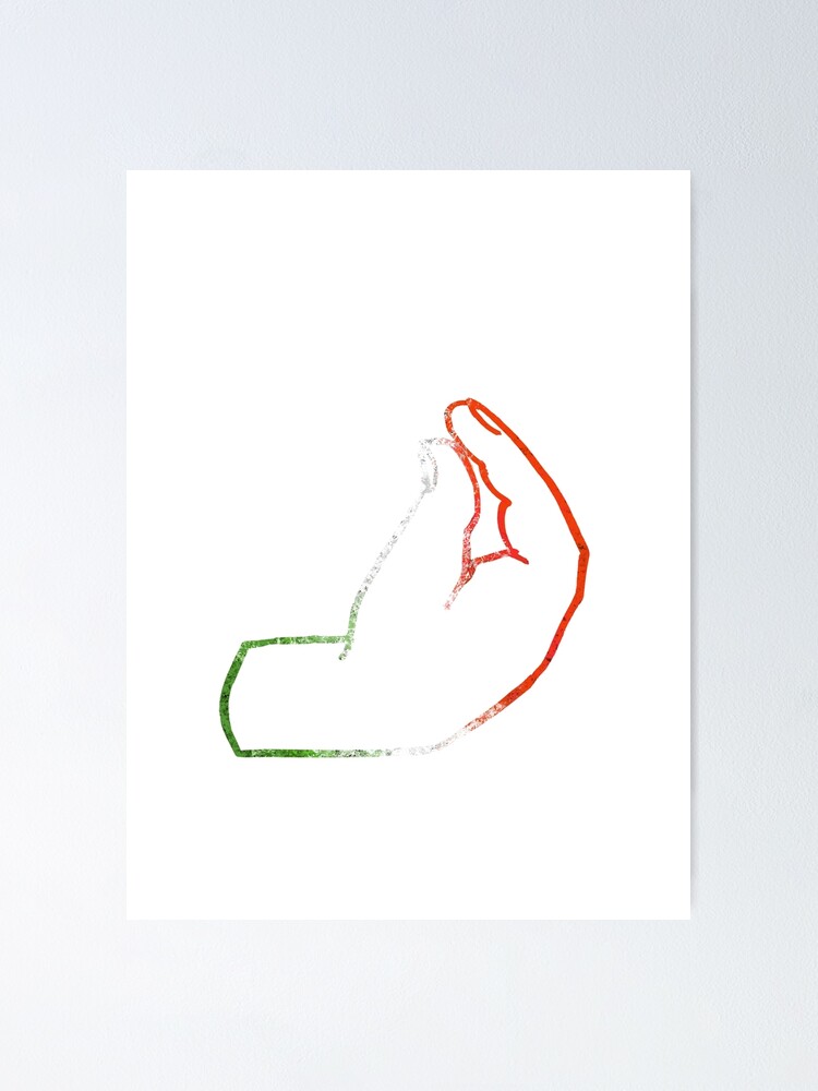 "Italian Hand Emoji" Poster for Sale by katiecocdraws | Redbubble