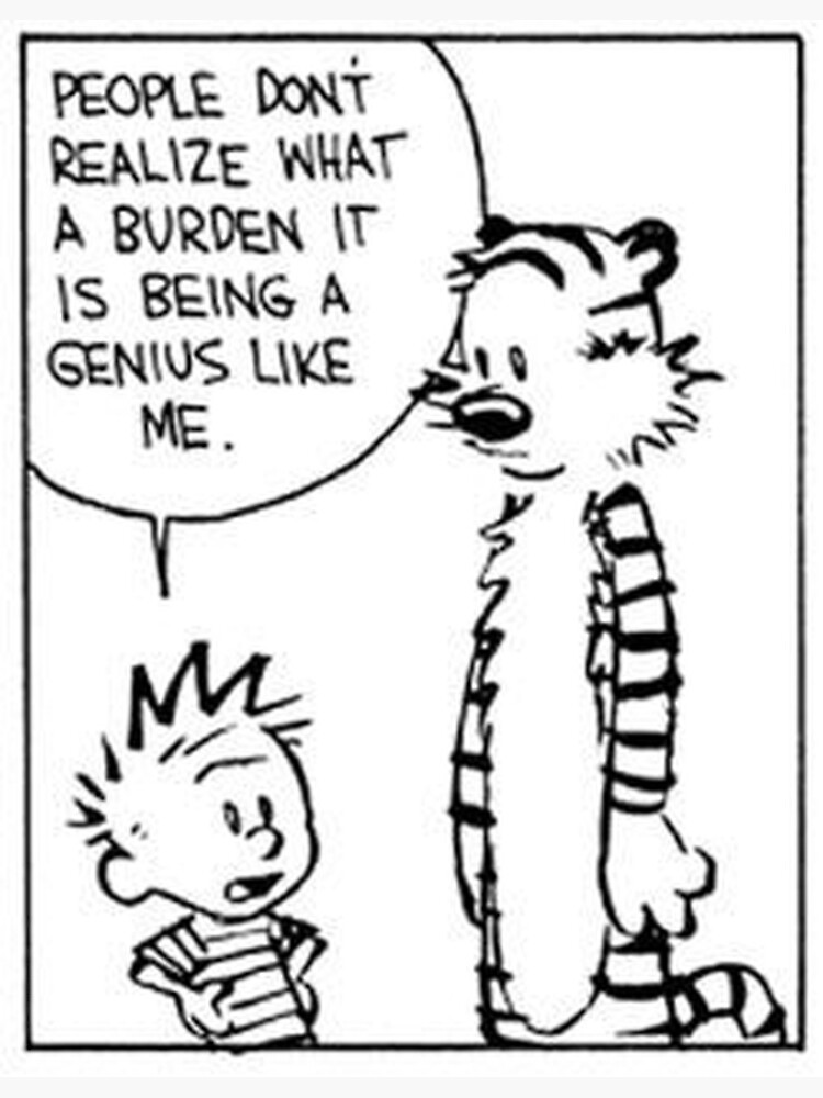 Calvin and Hobbes Funny Comic Premium Matte Vertical Poster sold by ...