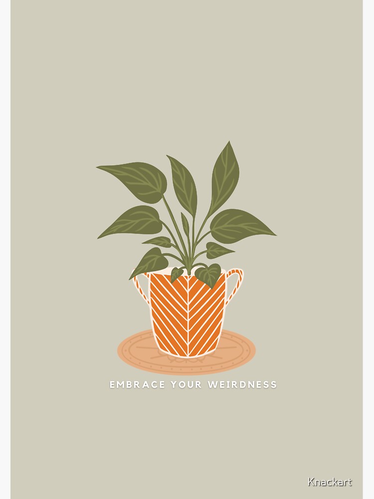 "Embrace your weirdness " Sticker for Sale by Knackart | Redbubble