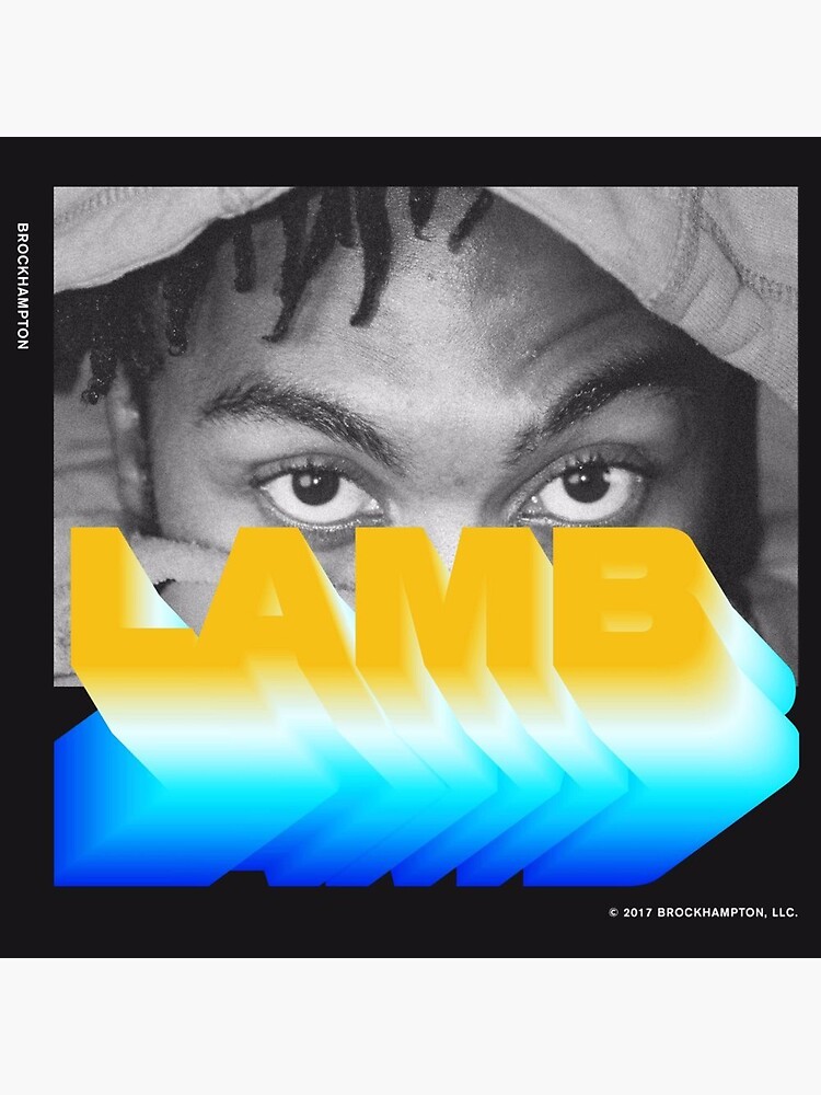 "BROCKHAMPTON LAMB" Sticker by emilyjayeee | Redbubble