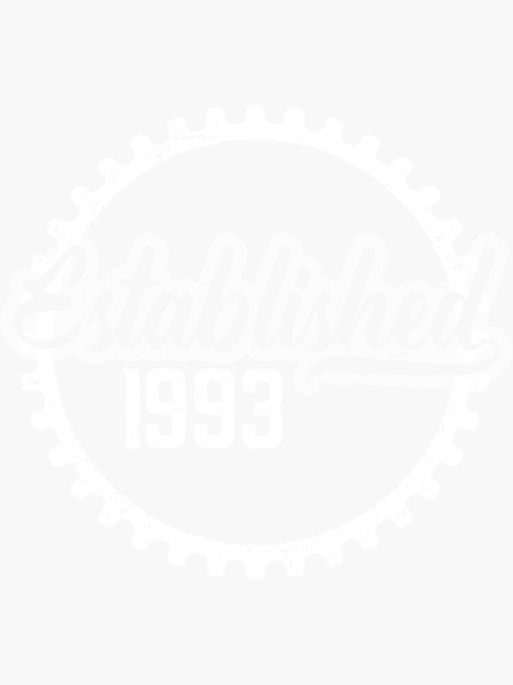 "Established 1993" Sticker for Sale by AlwaysAwesome | Redbubble