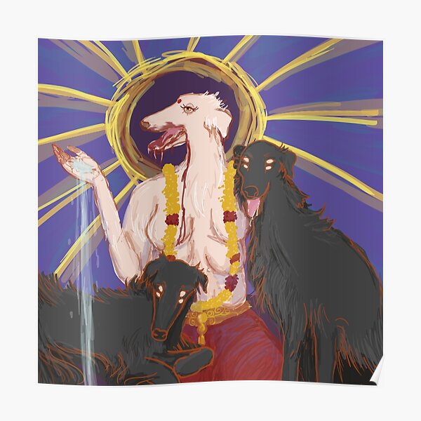 "Sarama the Dog Goddess" Poster for Sale by div-div-div | Redbubble