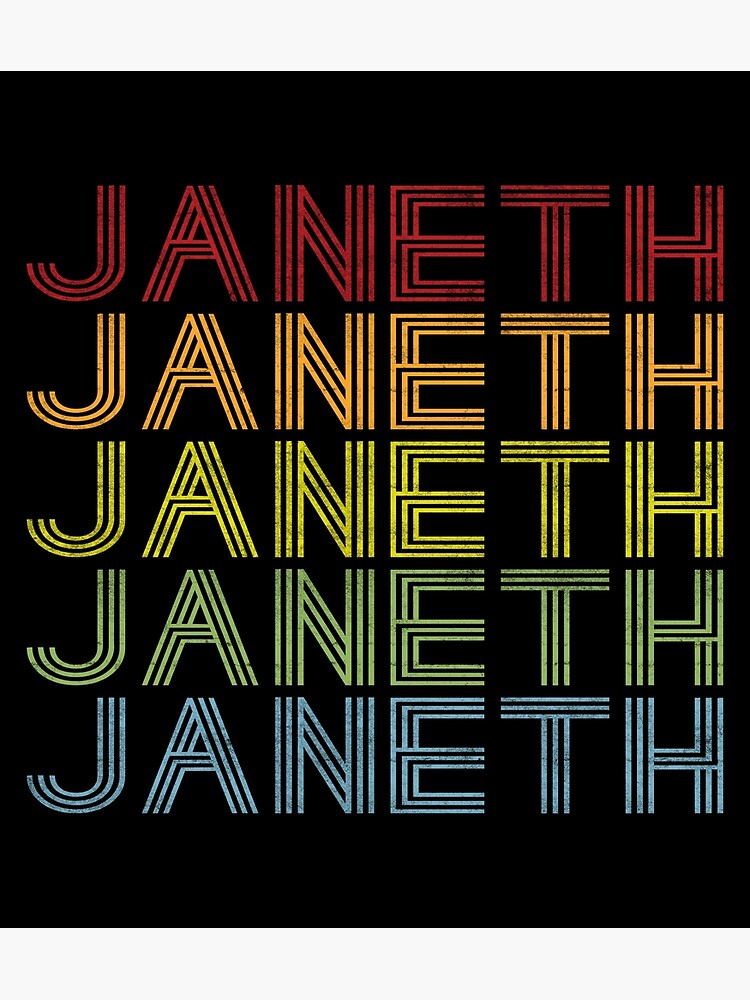 Póster «Camiseta con nombre de Janeth - Camiseta de artículo de regalo ...