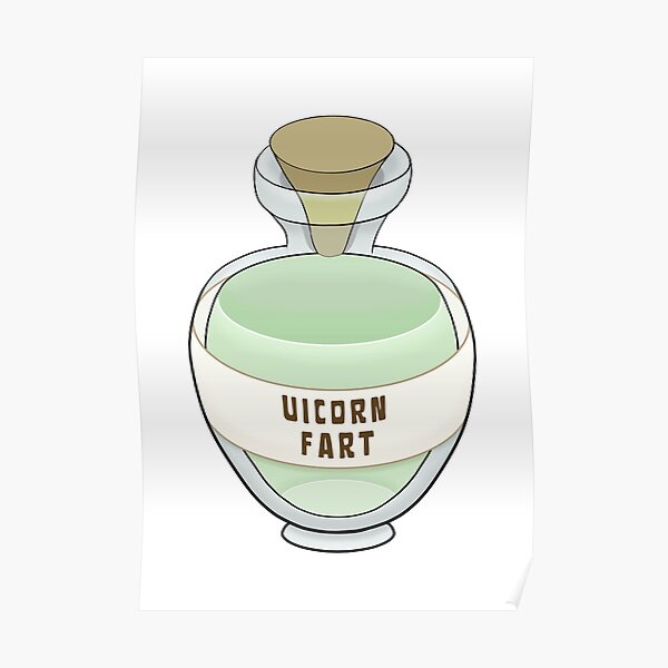 "Luxury Unicorn Fart Potion - Alchemical Items" Poster for Sale by ...